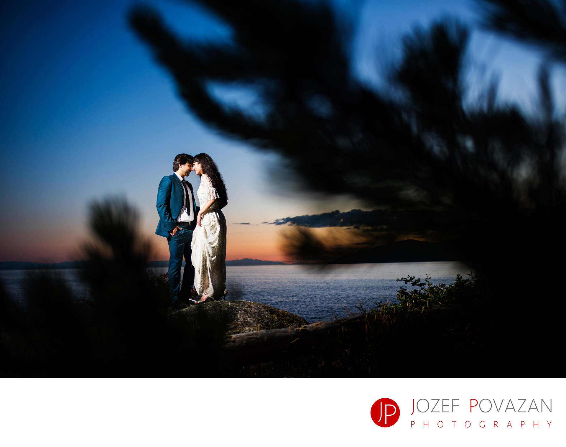 West Vancouver Lighthouse Park Sunset Wedding Portraits - Best ...