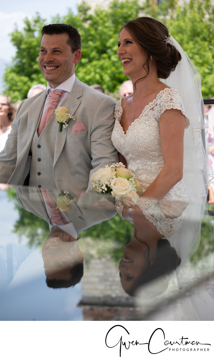 Chilled out wedding, reflection at ceremony. - Photographer on Lake ...