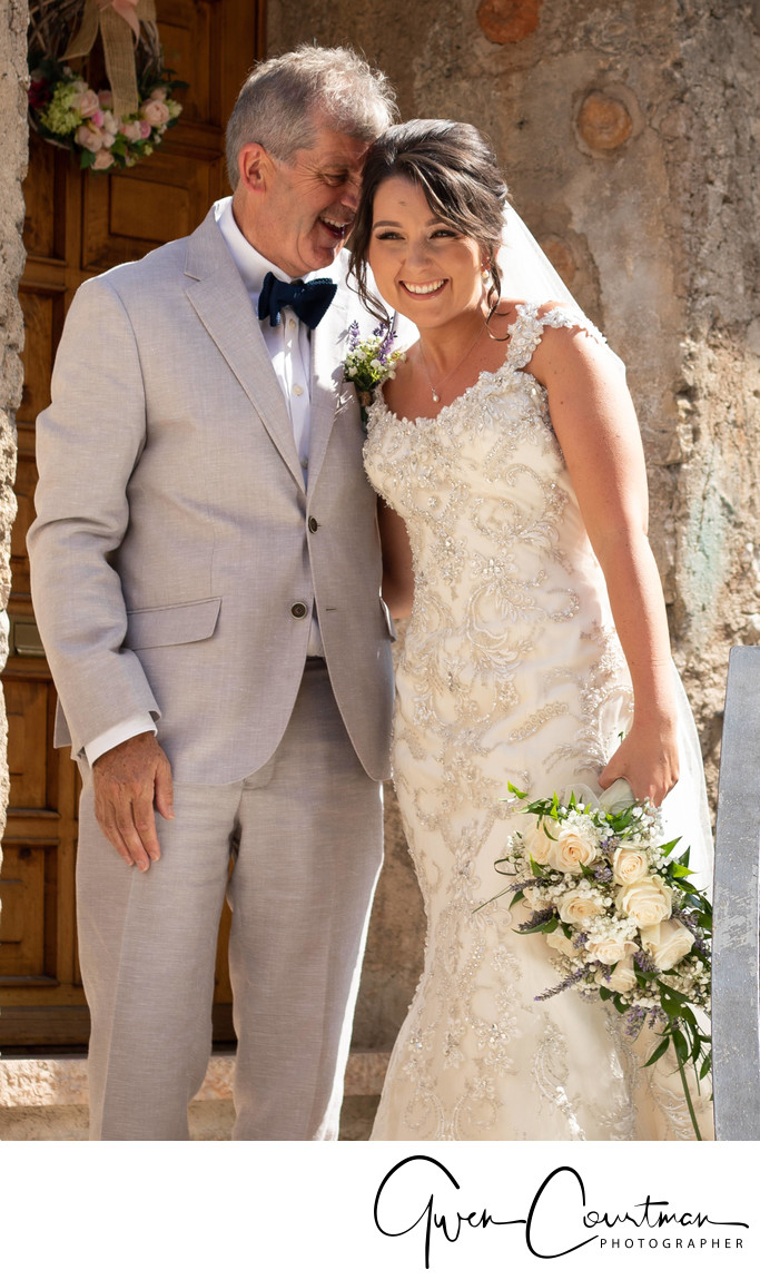 Jenna of Jenna and Harry on the way to the Castle , IT - Weddings ...