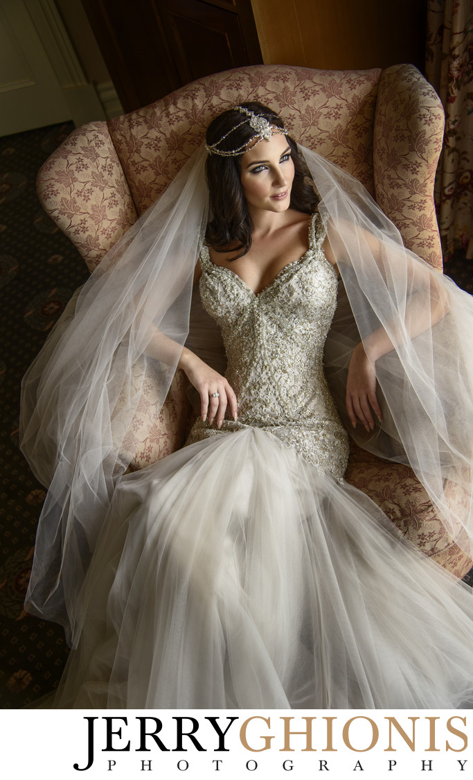 Bride in Window Light