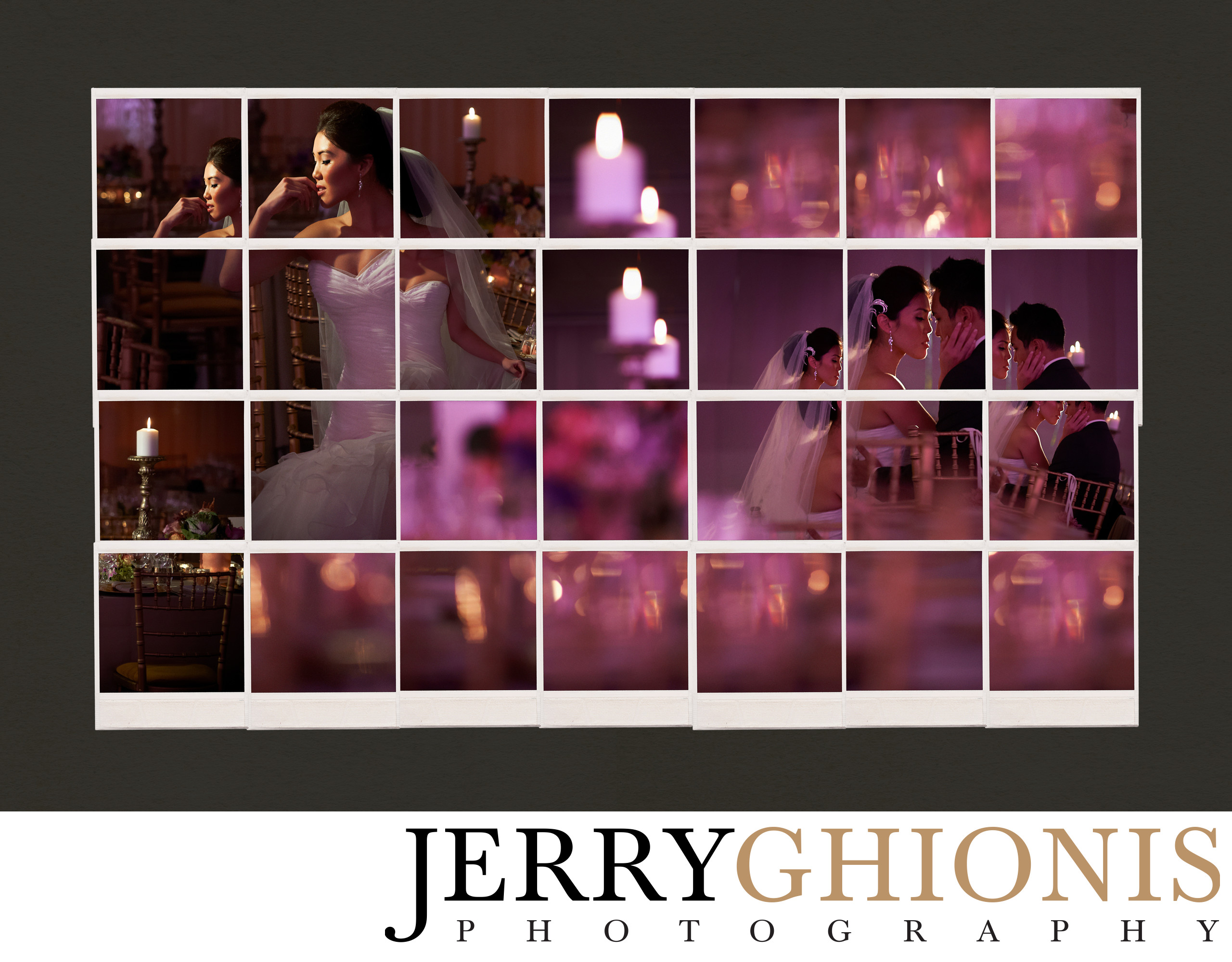 Candlelit Wedding Reception Collage