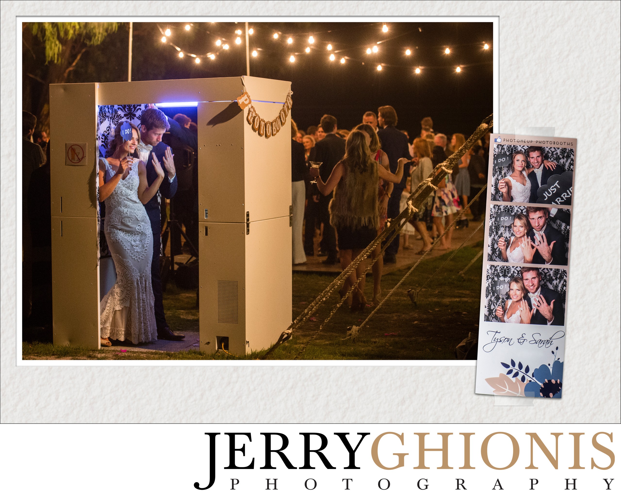 Bride and Groom in Photo Booth