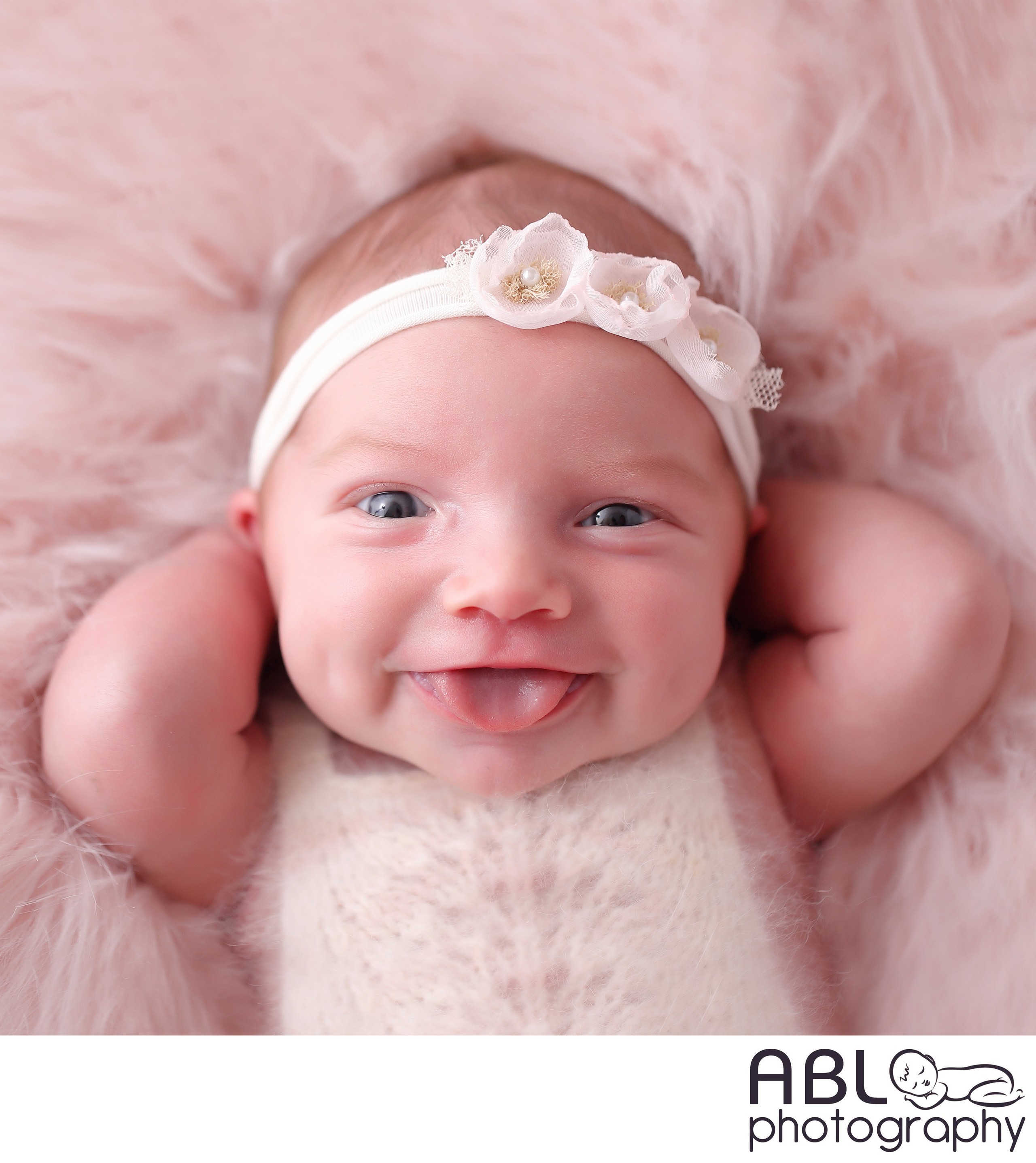 newborn girl making silly faces, San Diego photo shoot - San Diego ...