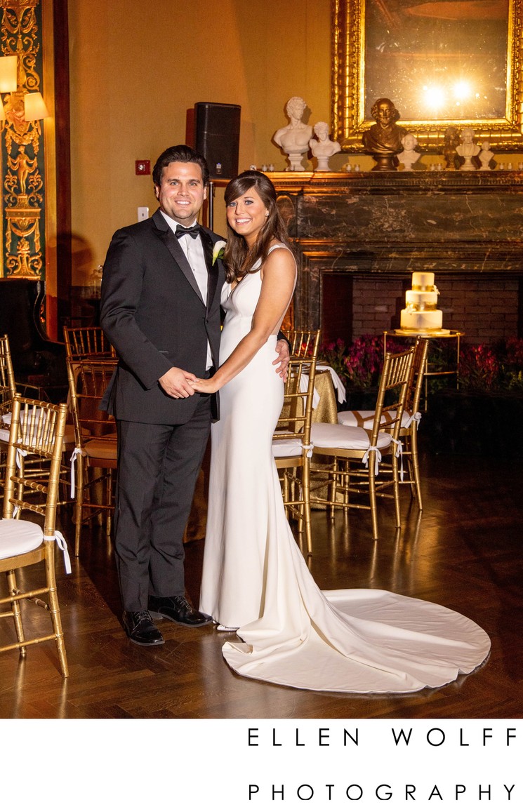 bride and groom wedding portrait prince george ballroom - Ellen Wolff ...