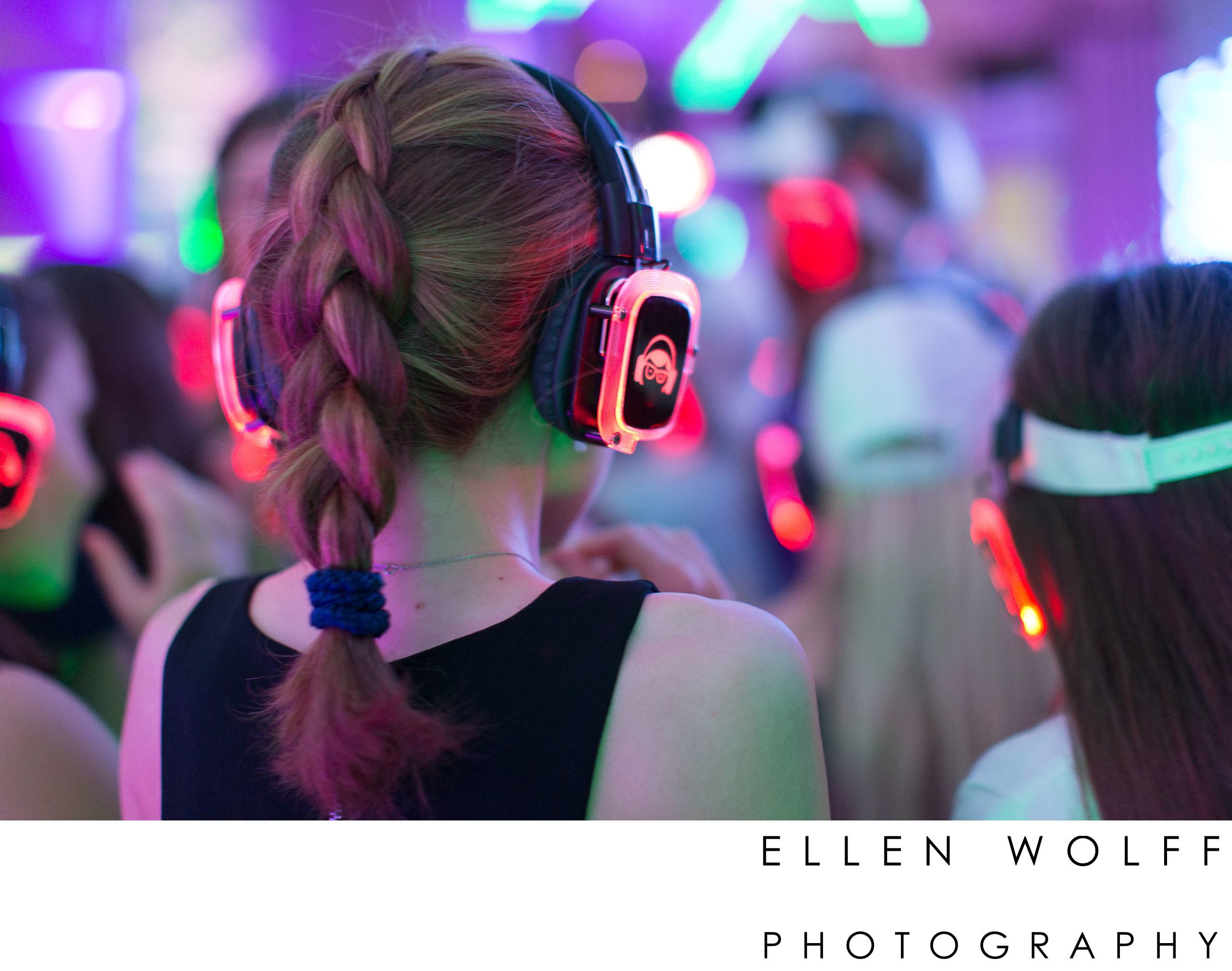 silent disco dance party - Ellen Wolff Photography