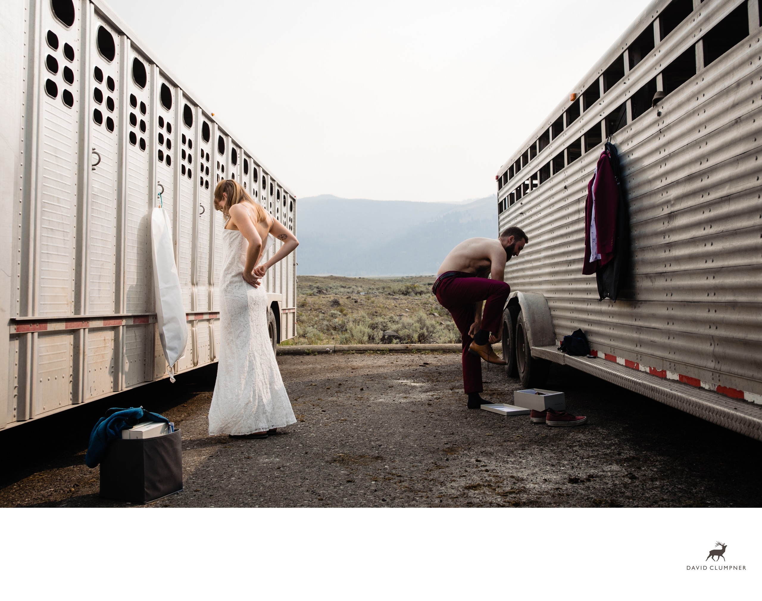 Bride and Groom Getting Ready Together - Montana Wedding Photographer ...