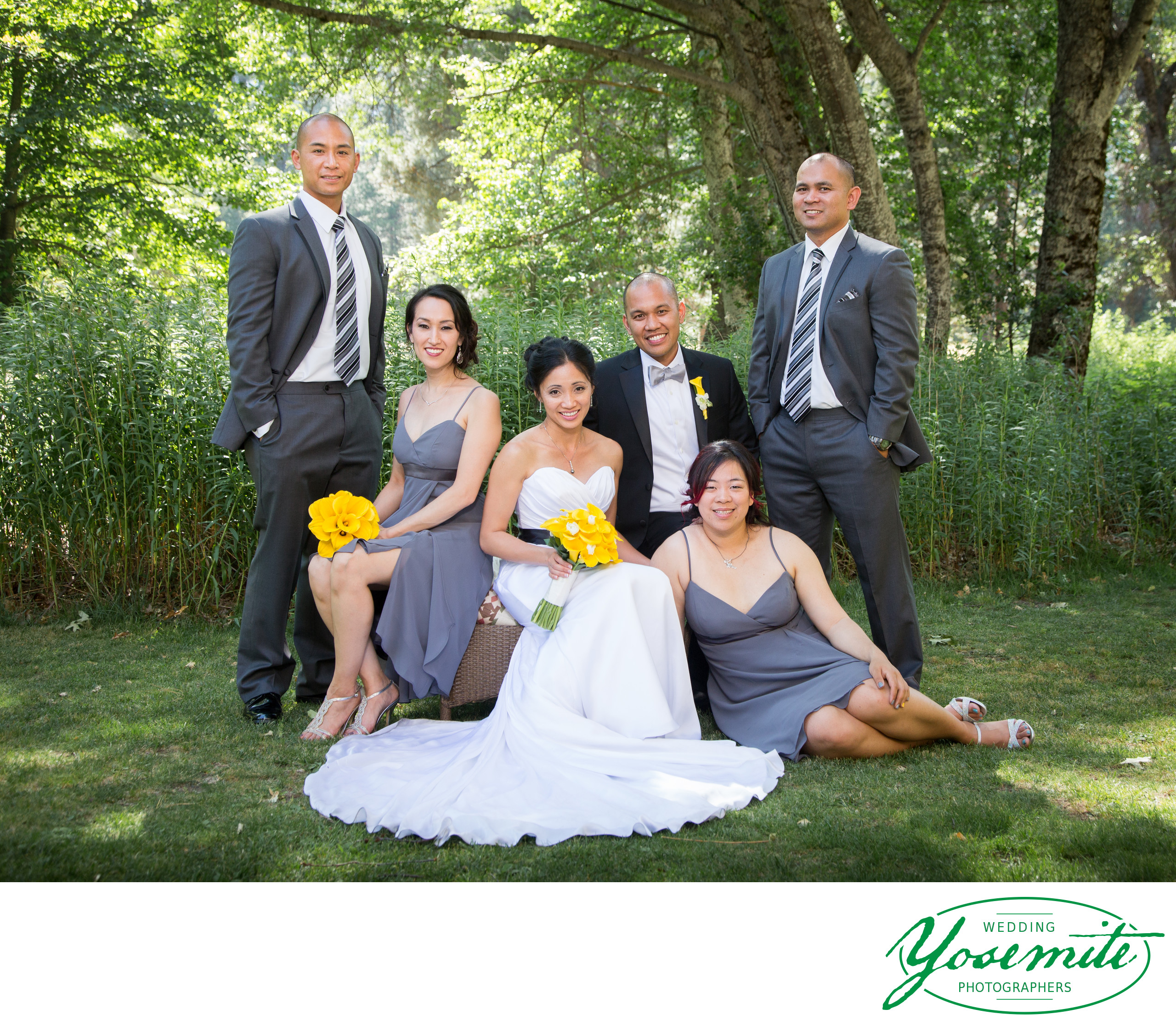 A Formal Group Photo taken at the Ahwanee Hotel - Yosemite Wedding ...