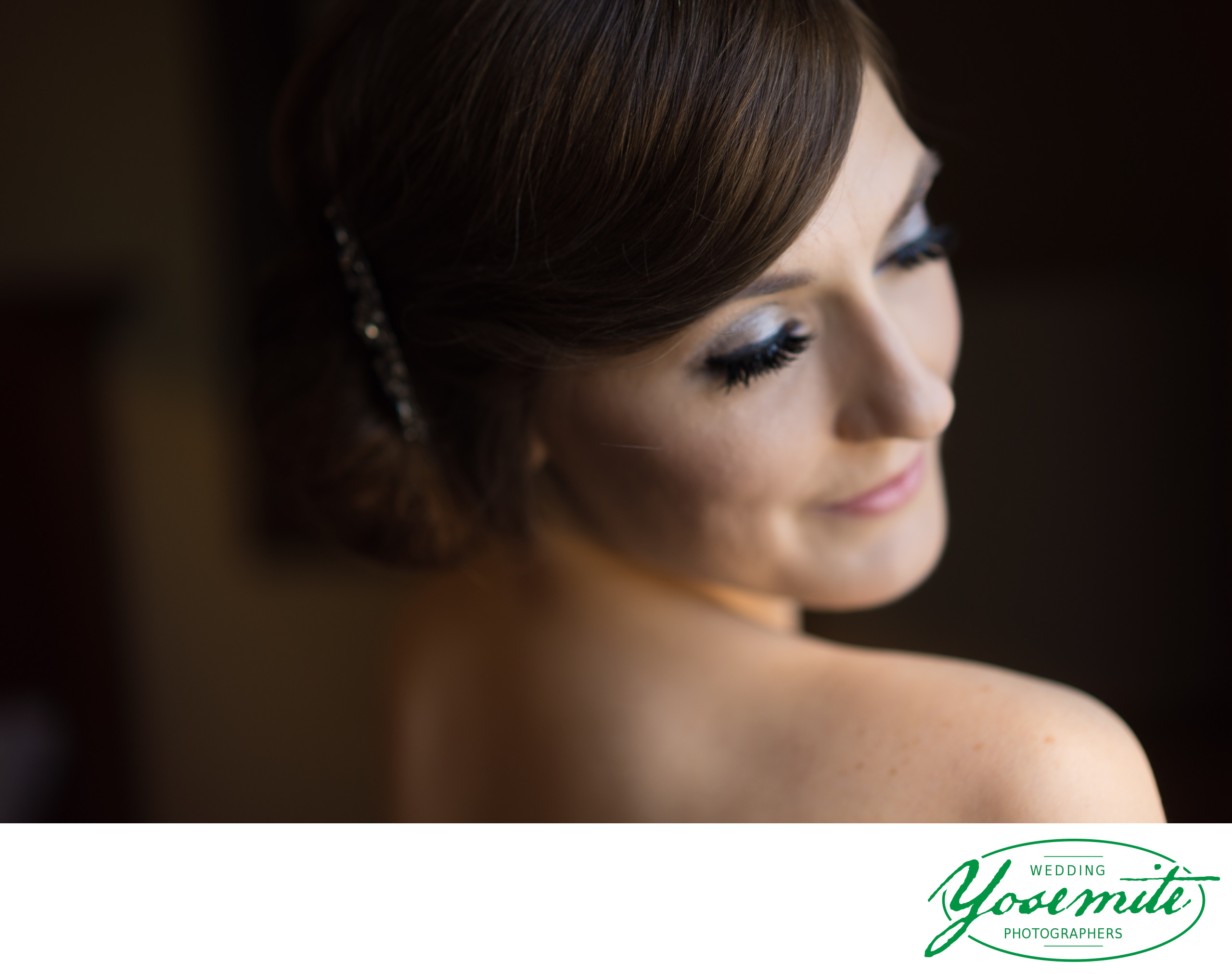 Bride Prepares For Wedding Day At Tenaya Lodge Yosemite Wedding