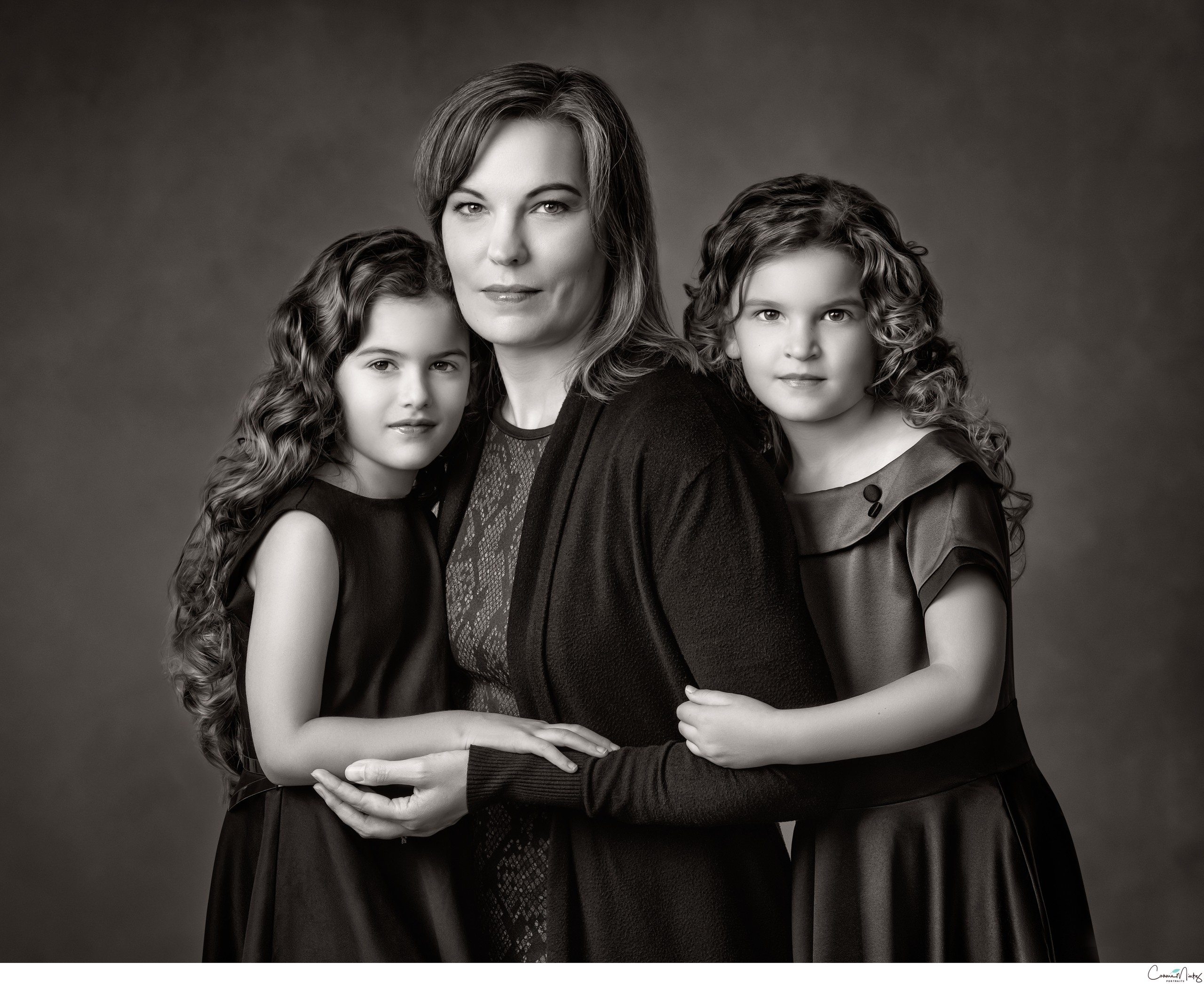 Mother and Daughter Portrait in Vancouver WA - Black & White Fine Art ...