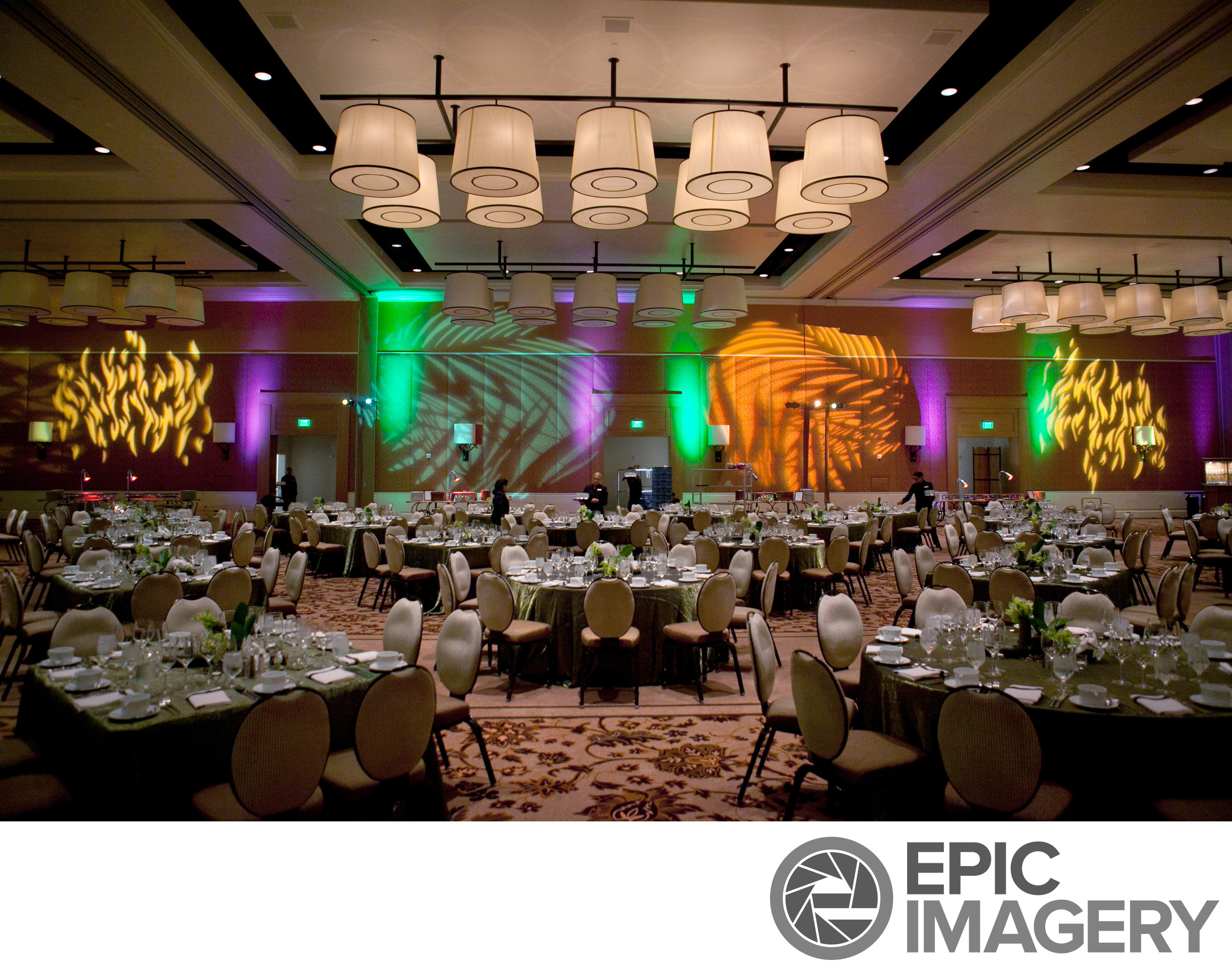 Room Decor and Setup for Corporate Dinner at Terranea