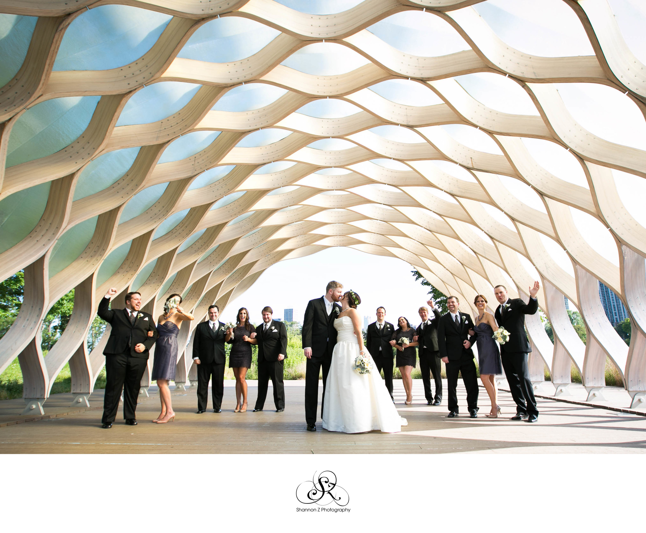Honeycomb Arch: Chicago Weddings - Wedding - Shannon Z Photography