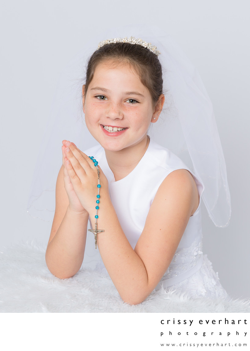 First Holy Communion Portrait Session in Chester County