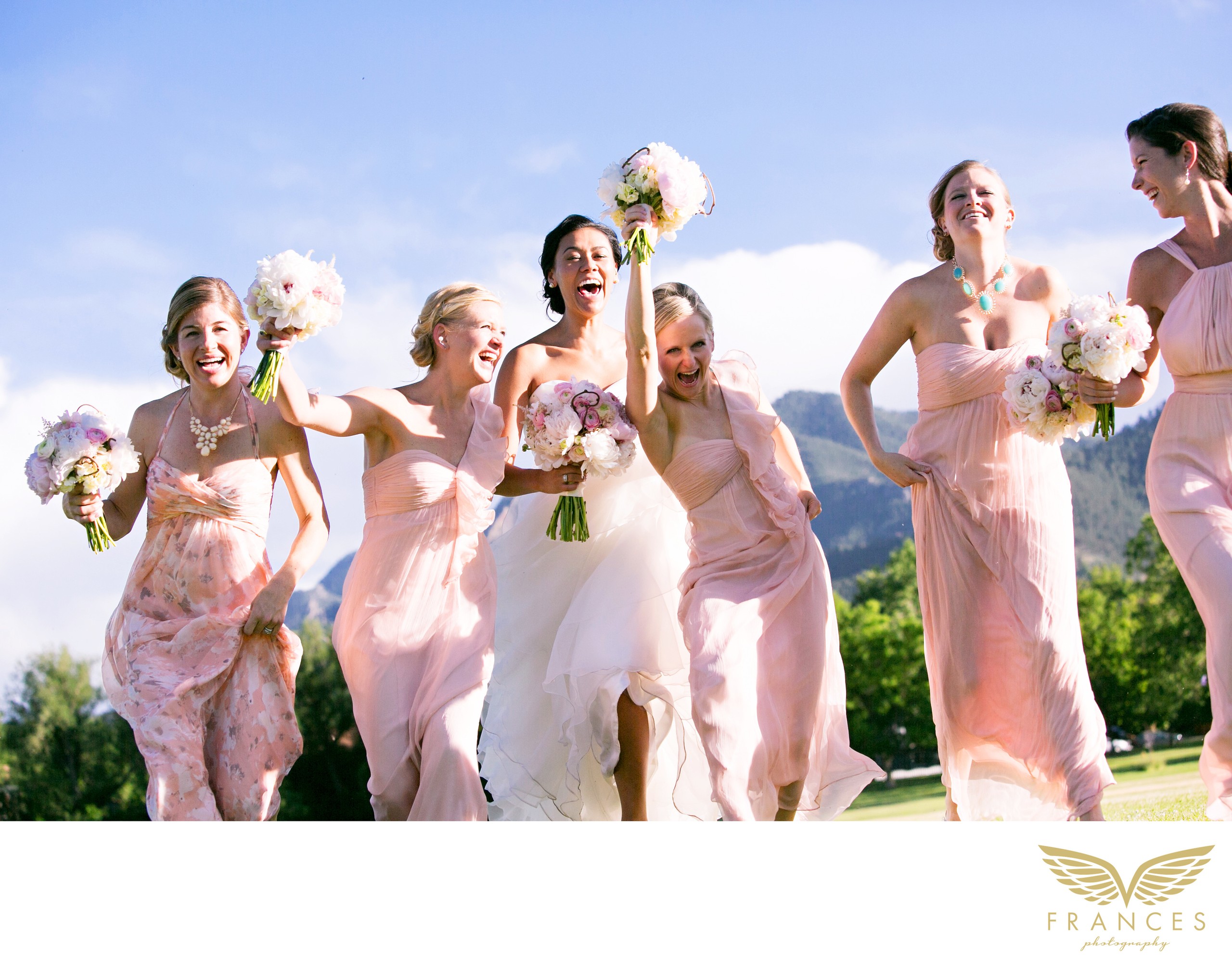 Bridal Party Wedding Photos Boulder Colorado - Love - Frances Photography