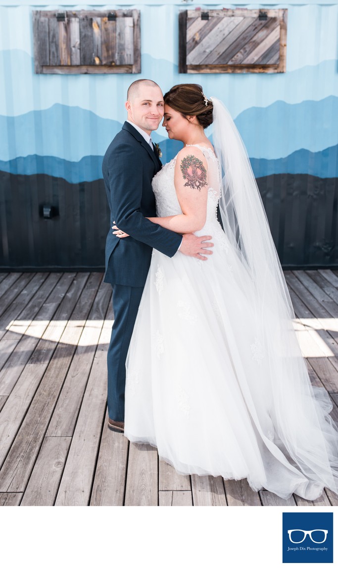 Rooftop Beer Garden Portrait at Highland Brewing - Asheville Wedding ...