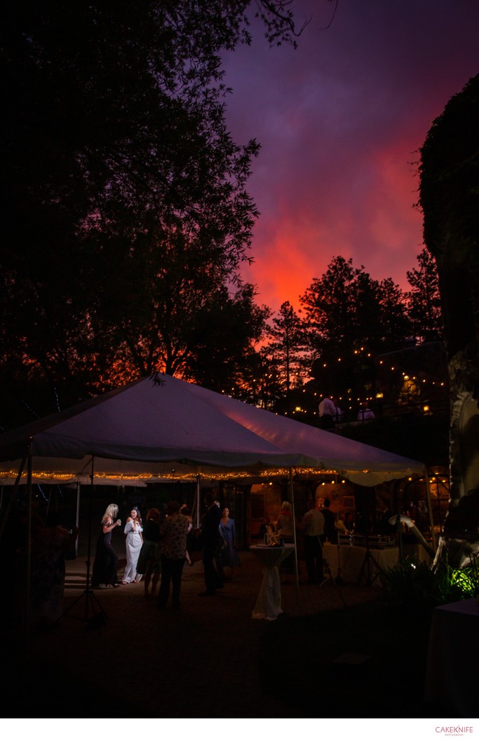 Sunset at Dunafon Castle