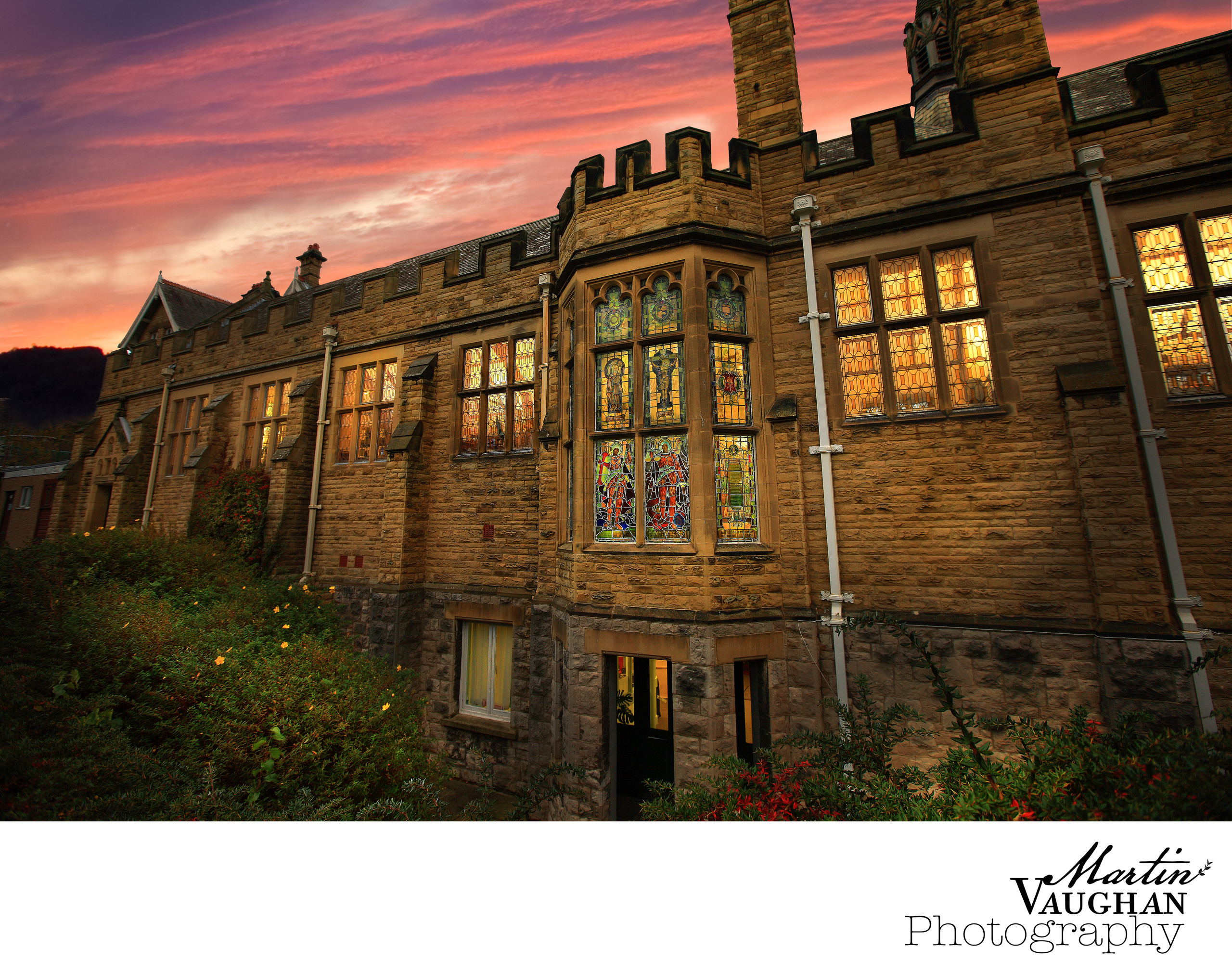 Rydal Penrhos School photograph of library at n