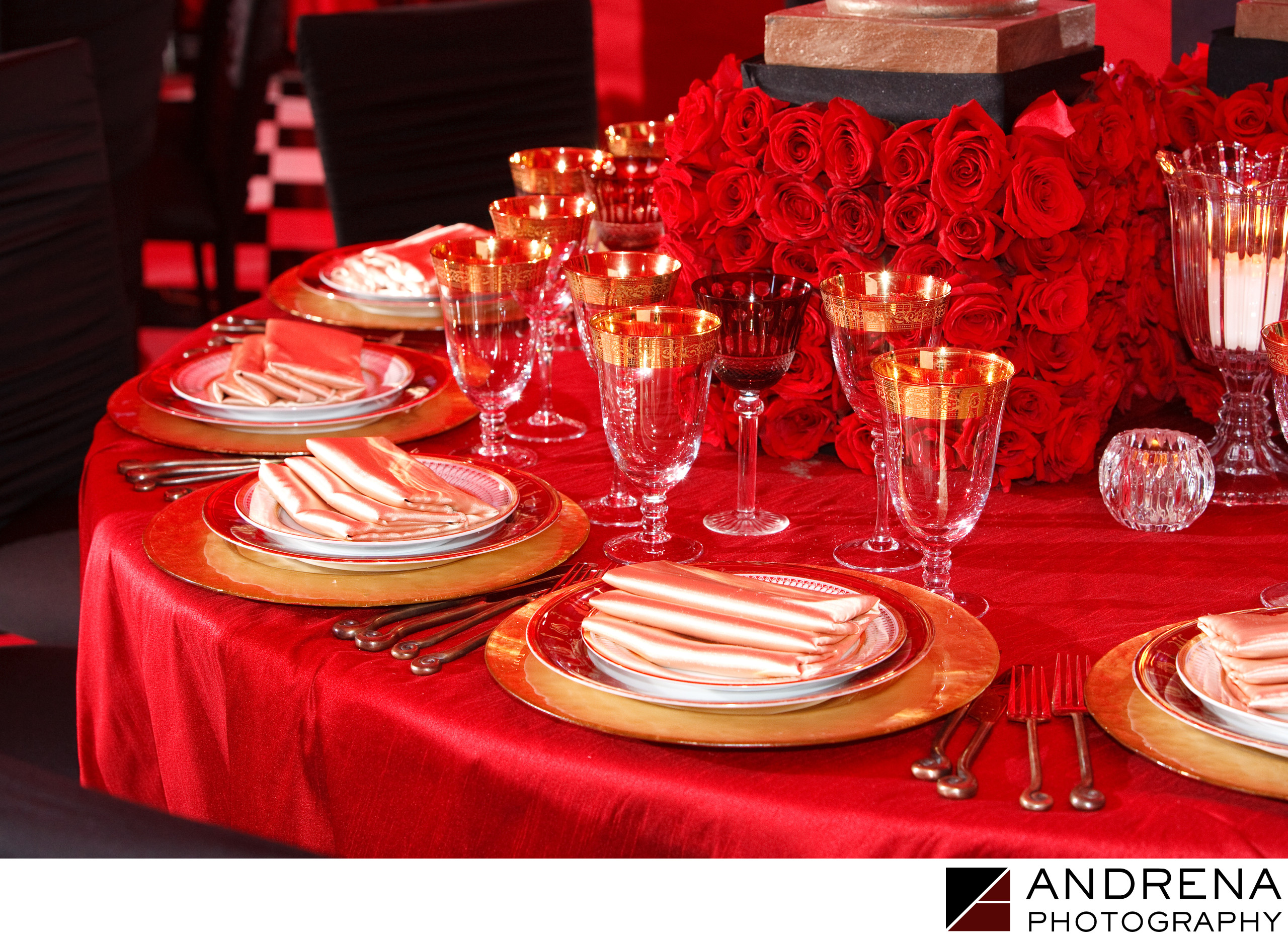 Red Party Decor Los Angeles - Los Angeles Event Photographer - Andrena ...