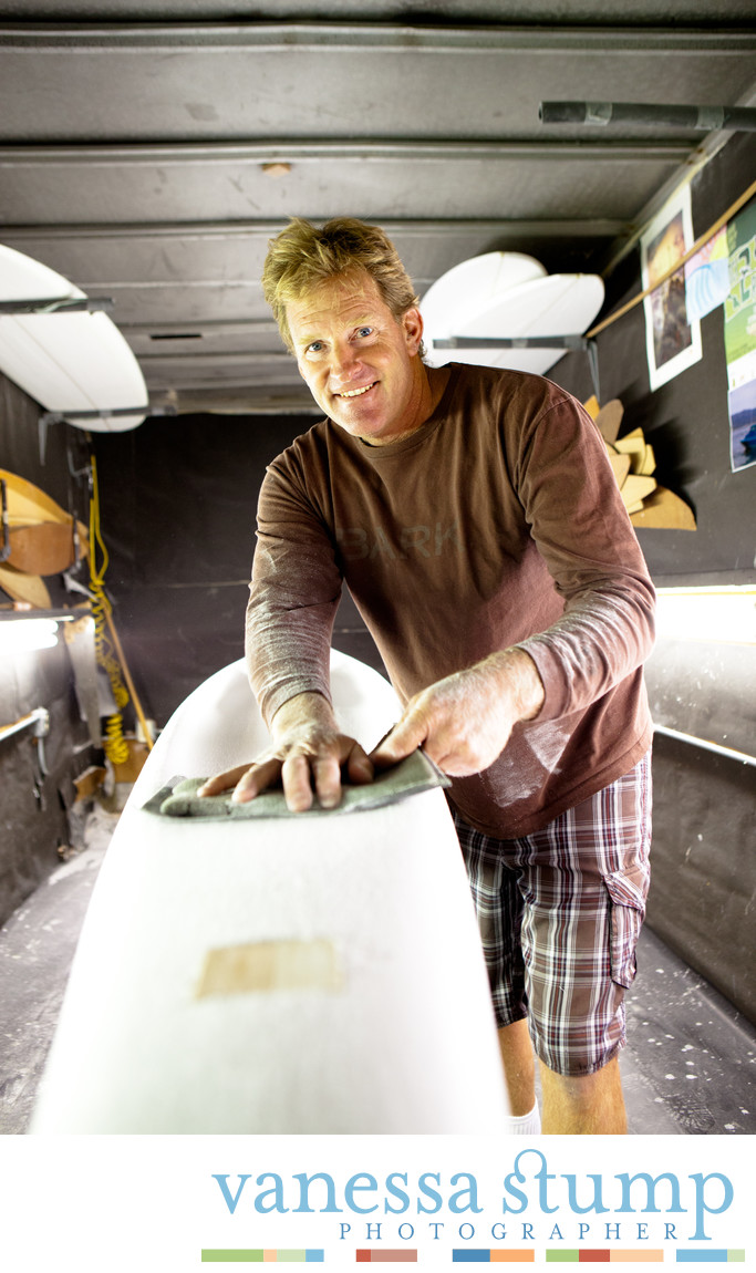Portrait of Joe Bark of Bark Paddleboards - Vanessa Stump, Photographer