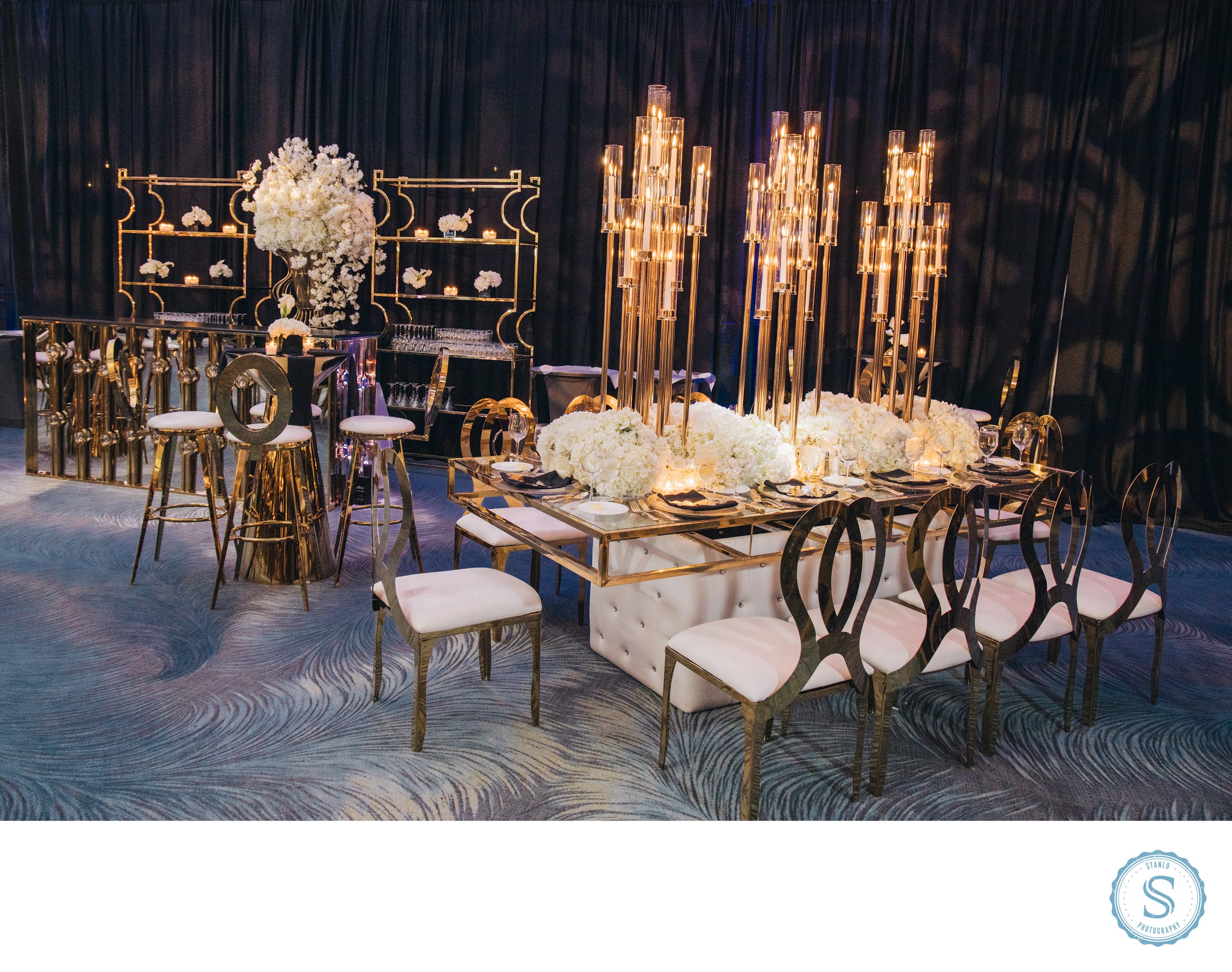 Luxury Reception Decor - Bahamas Wedding Photographer based in South ...