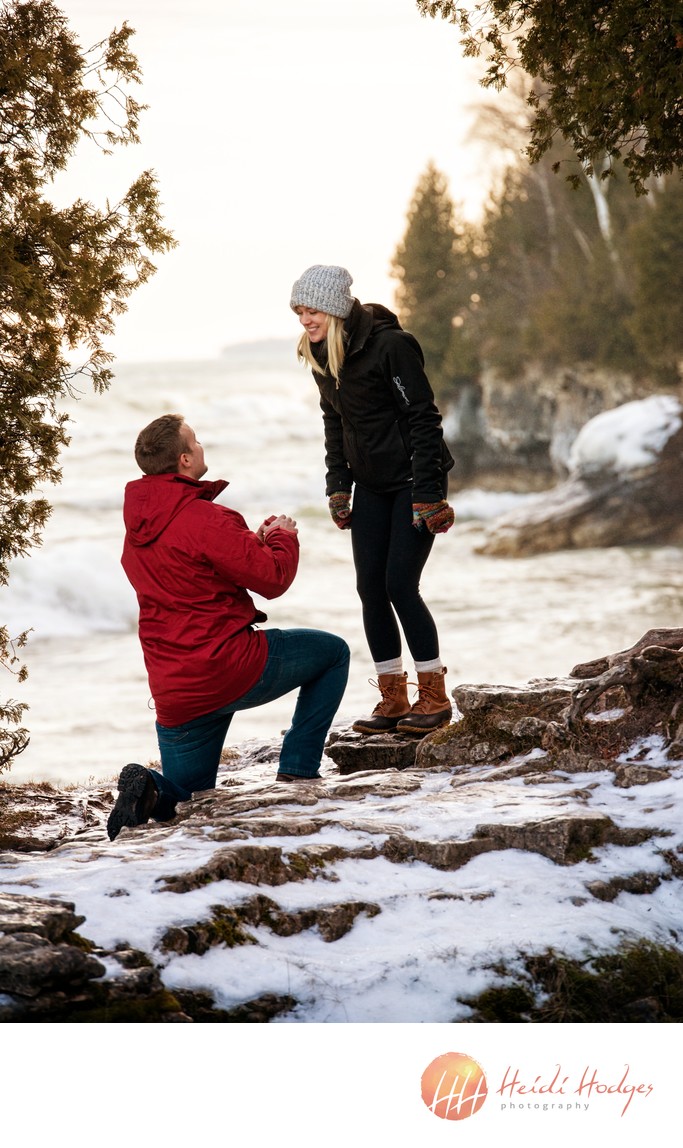 Winter Proposal - Heidi Hodges Photography