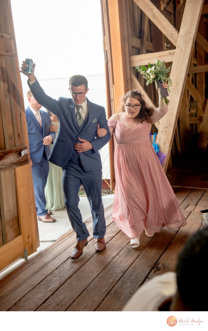 Reception grand march entrance - Heidi Hodges Photography