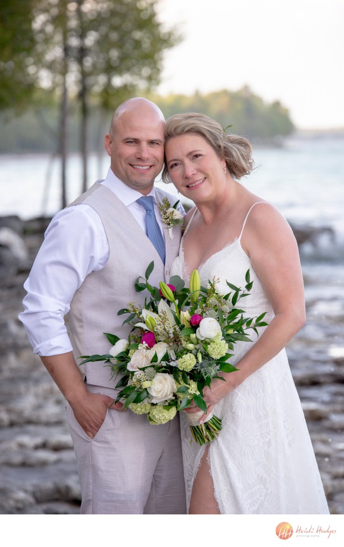 Dusky sunset wedding portrait - Heidi Hodges Photography