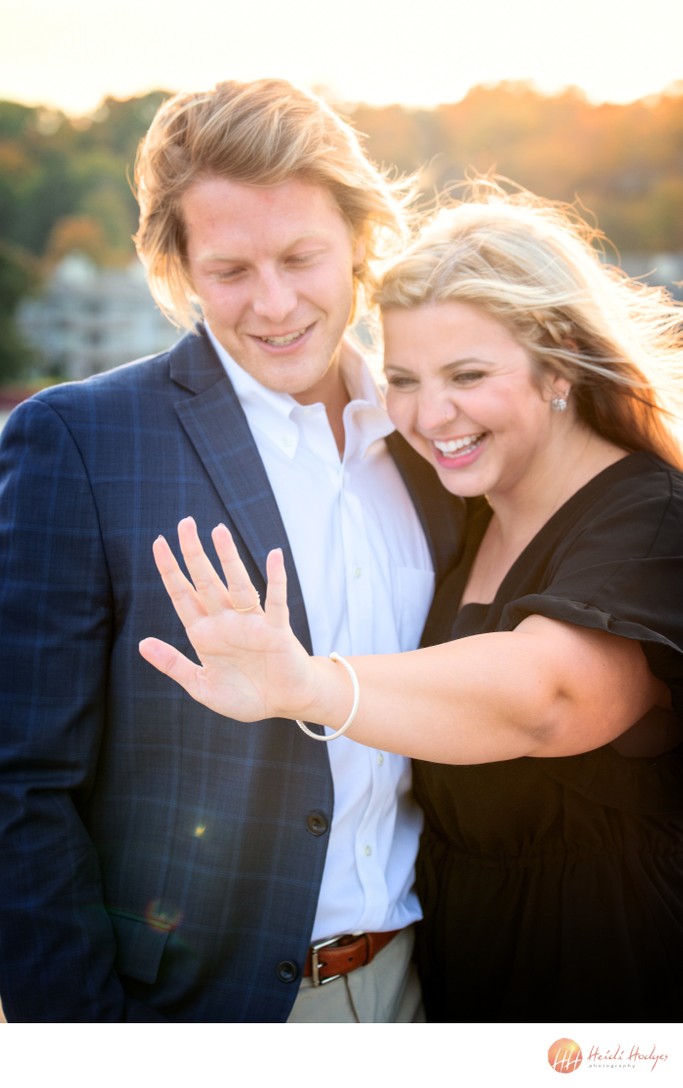 Engagement ring in sister bay Wisconsin - Heidi Hodges Photography