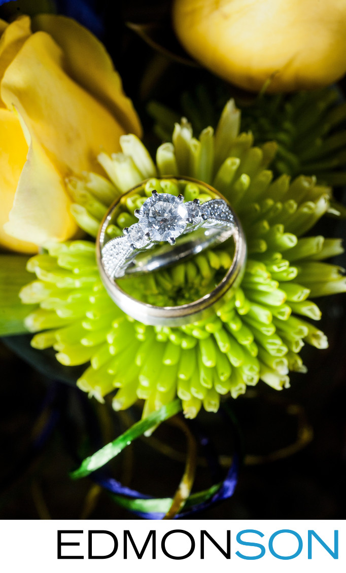 Wedding Rings & Flowers At Prestonwood Ceremony