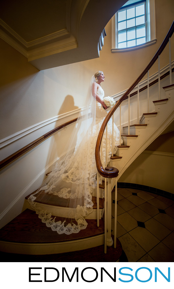Bride Waits For Weddings At SMU Perkins Chapel