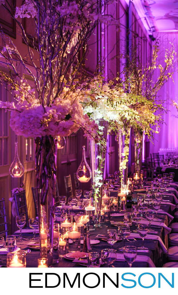 Rosewood Crescent Wedding Reception Decor In Dallas