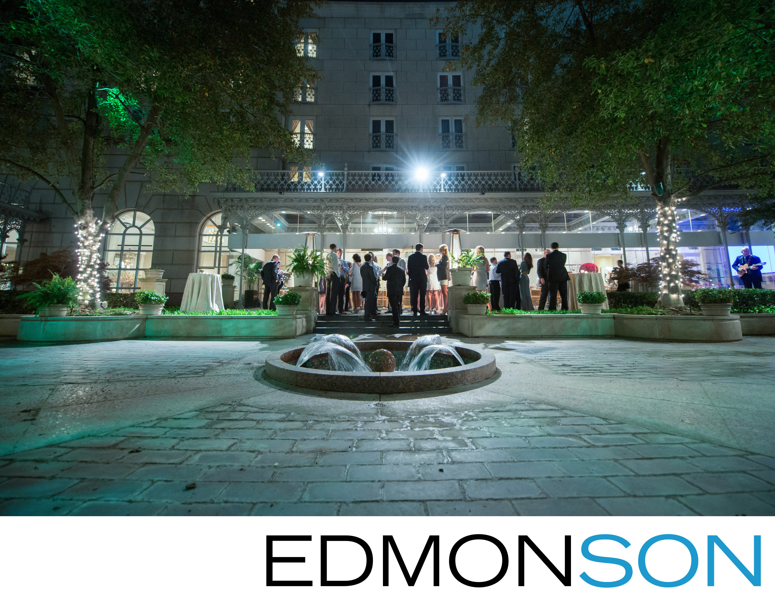 Outdoor Garden Wedding Reception At Crescent Dallas