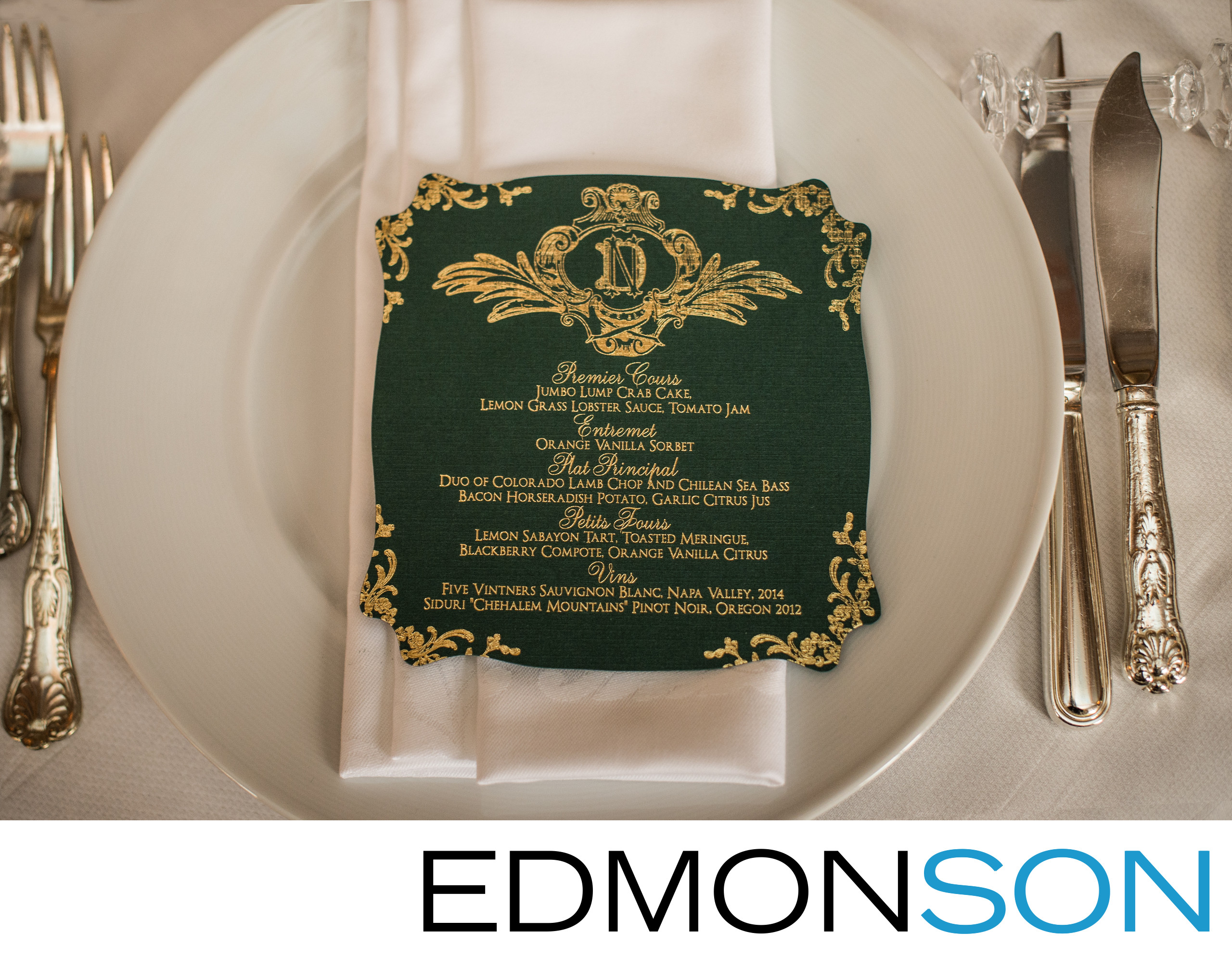 Rehearsal Dinner Menu