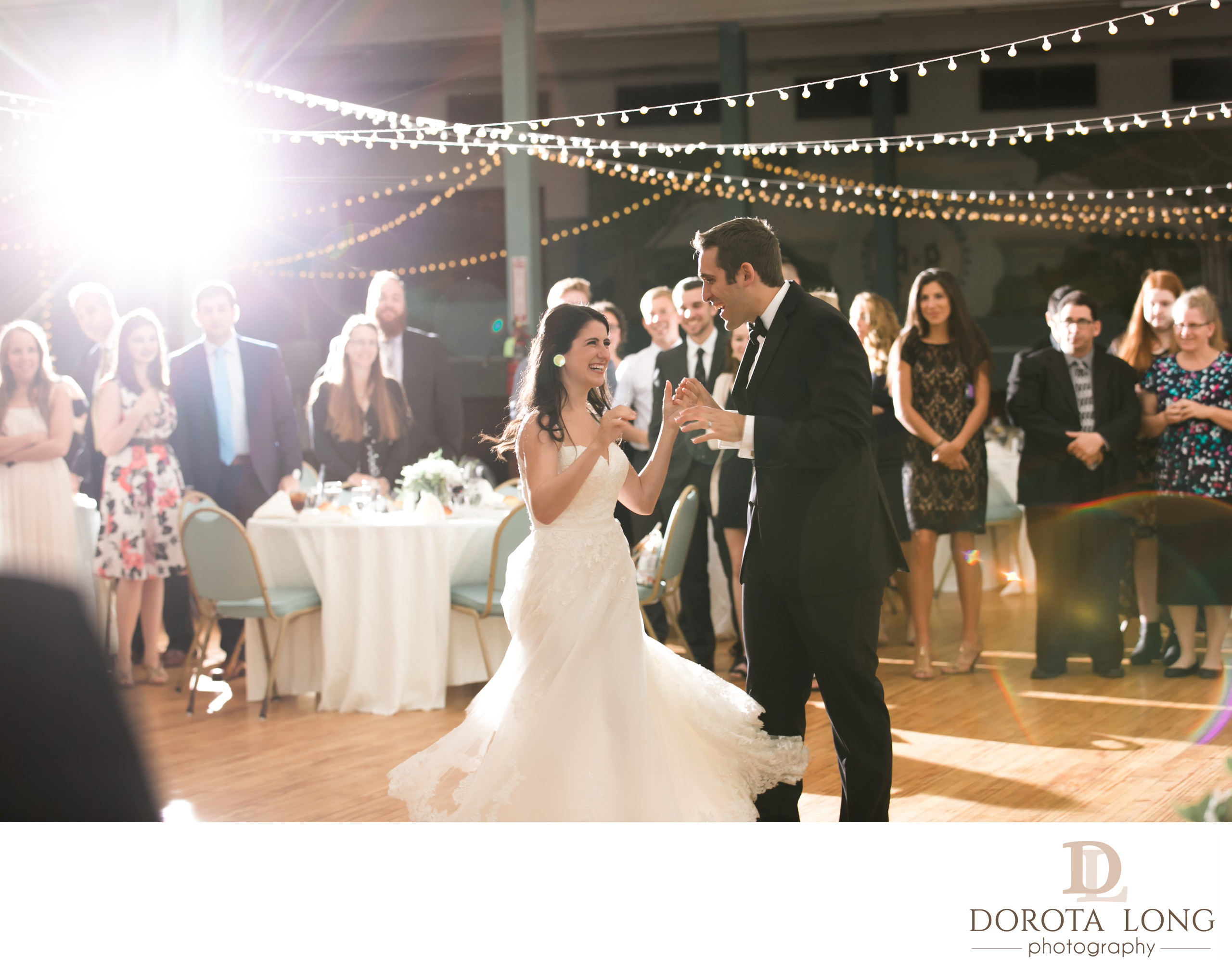 Bride and Groom First Dance. Wedding Reception photographer