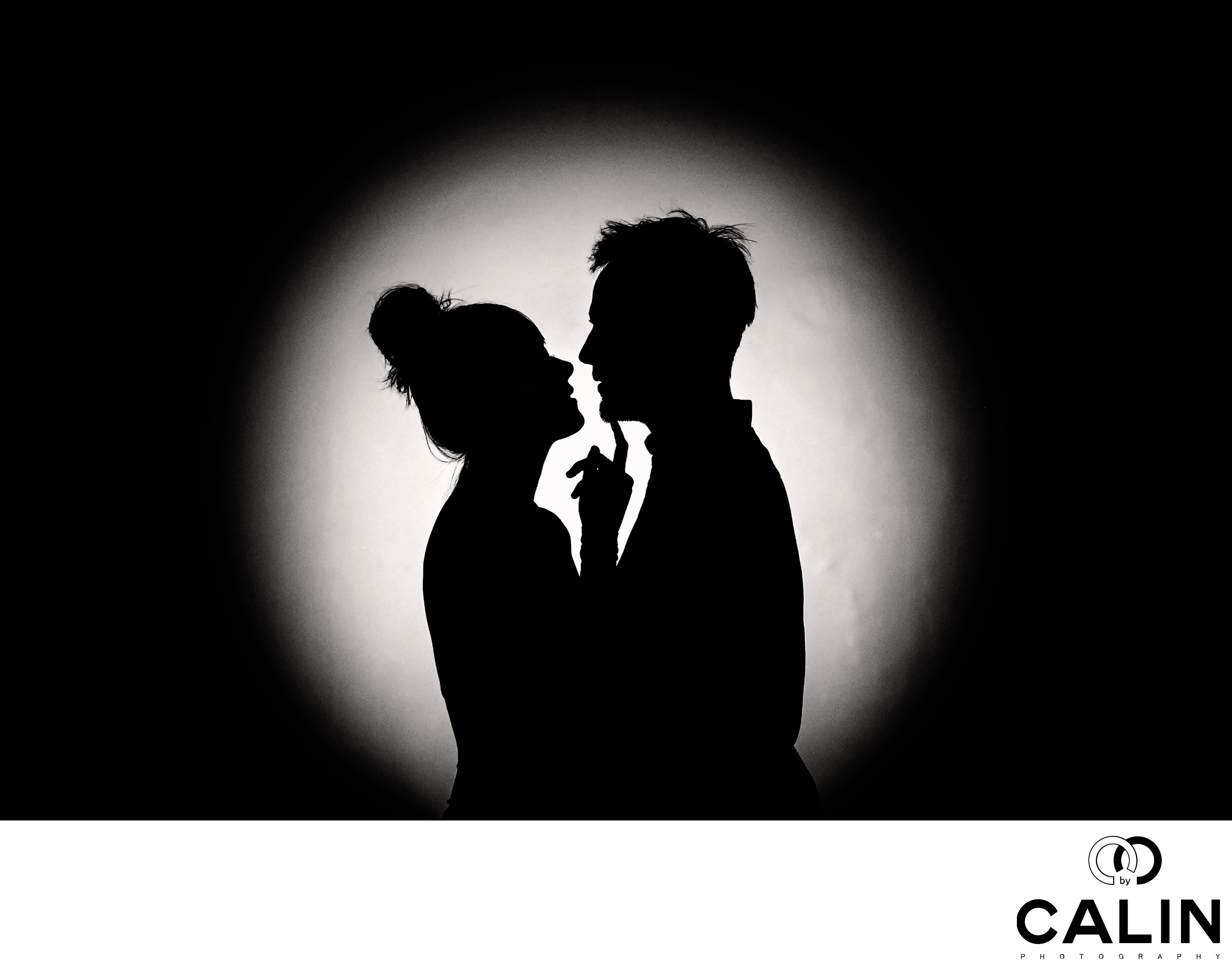 Silhouette of Engaged Couple at Hart House - Wedding Photographers ...