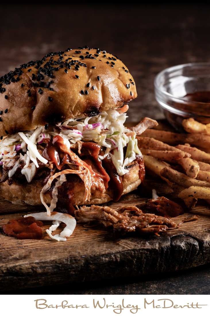 Pulled Pork on a Bun - Barbara Wrigley McDevitt | Food, Beverage and ...