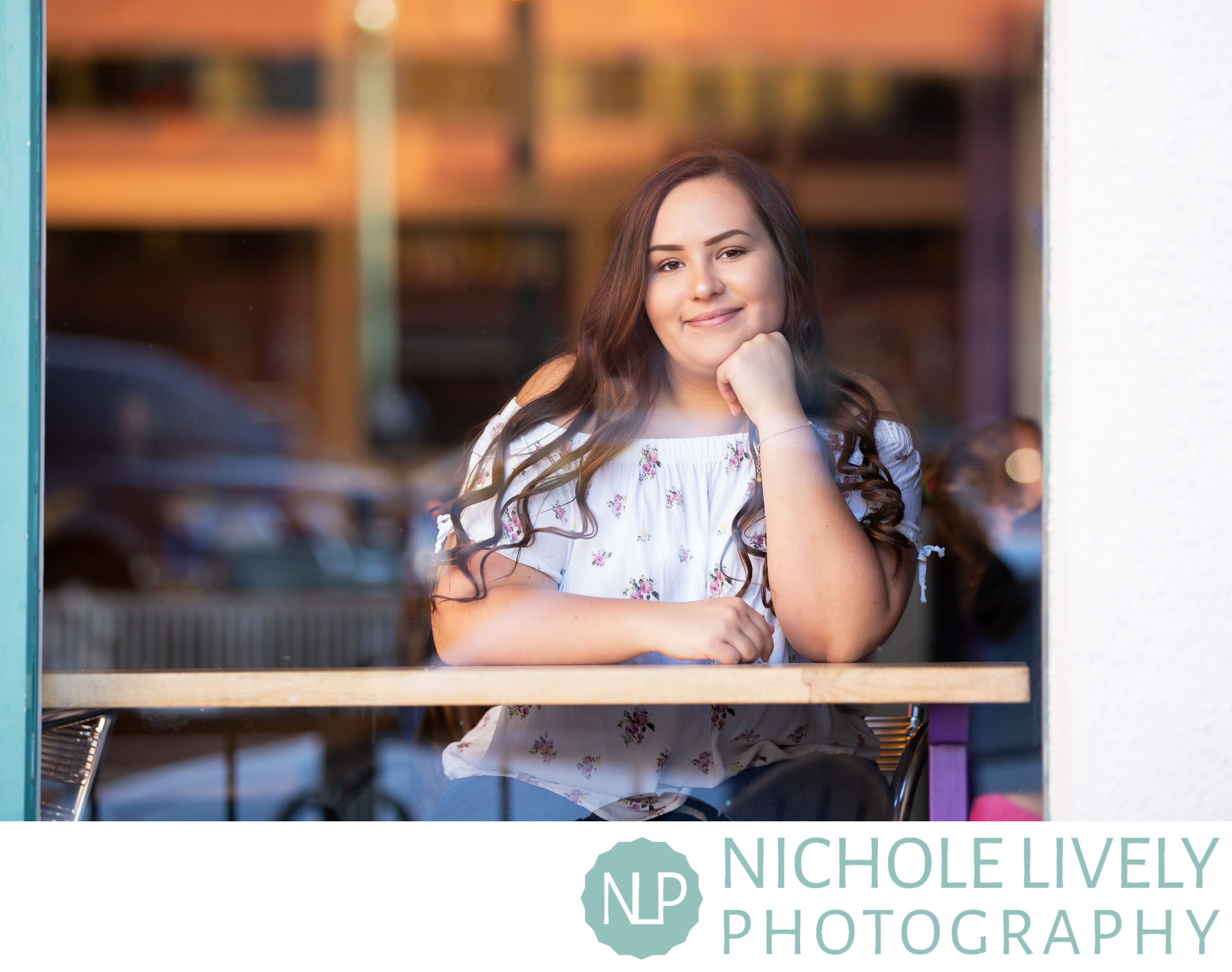 Senior Girl Through Window Colorado Springs Downtown - Colorado Springs ...