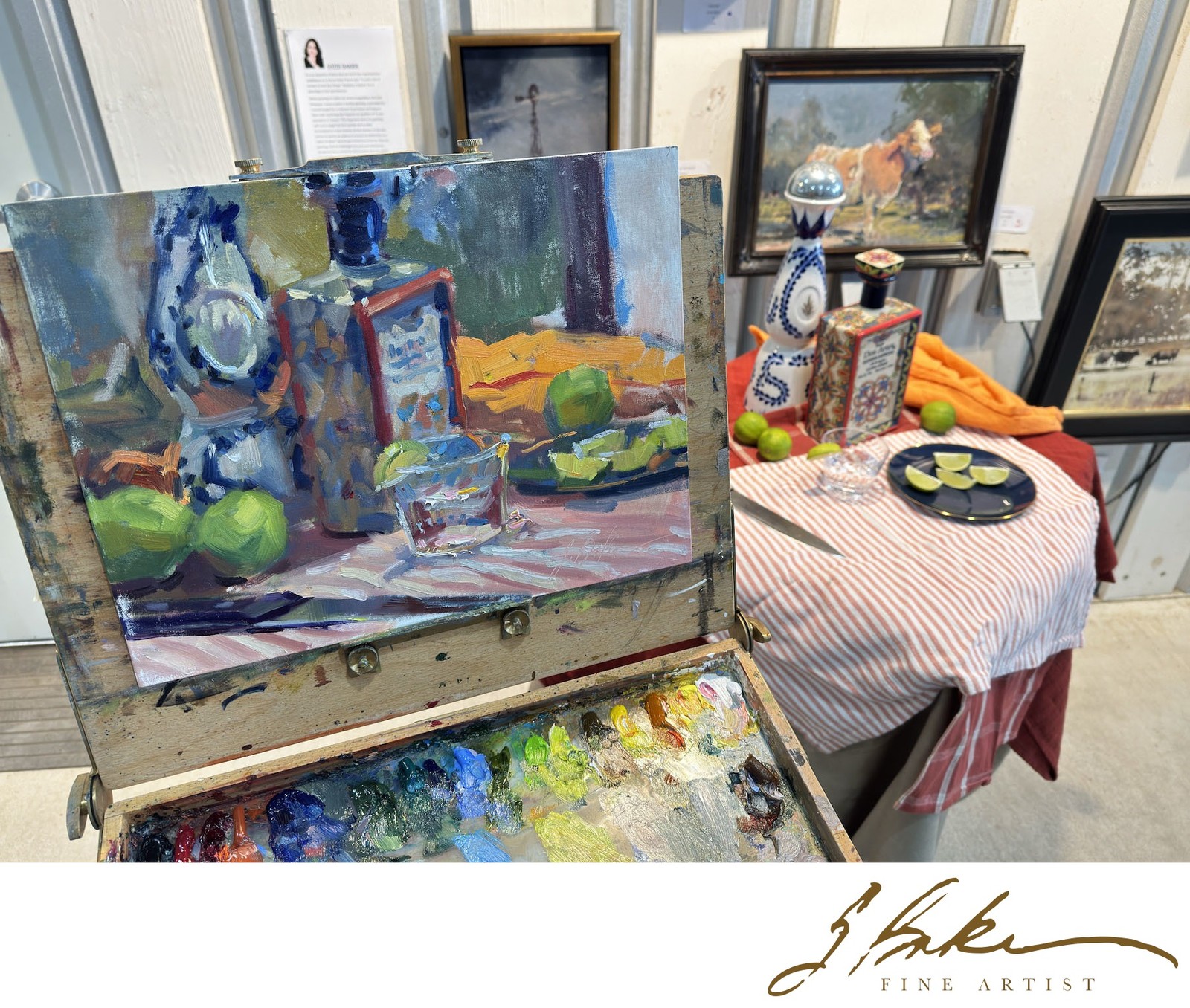 Tequila Straight - Quick Paint - Suzie Baker, Fine Artist