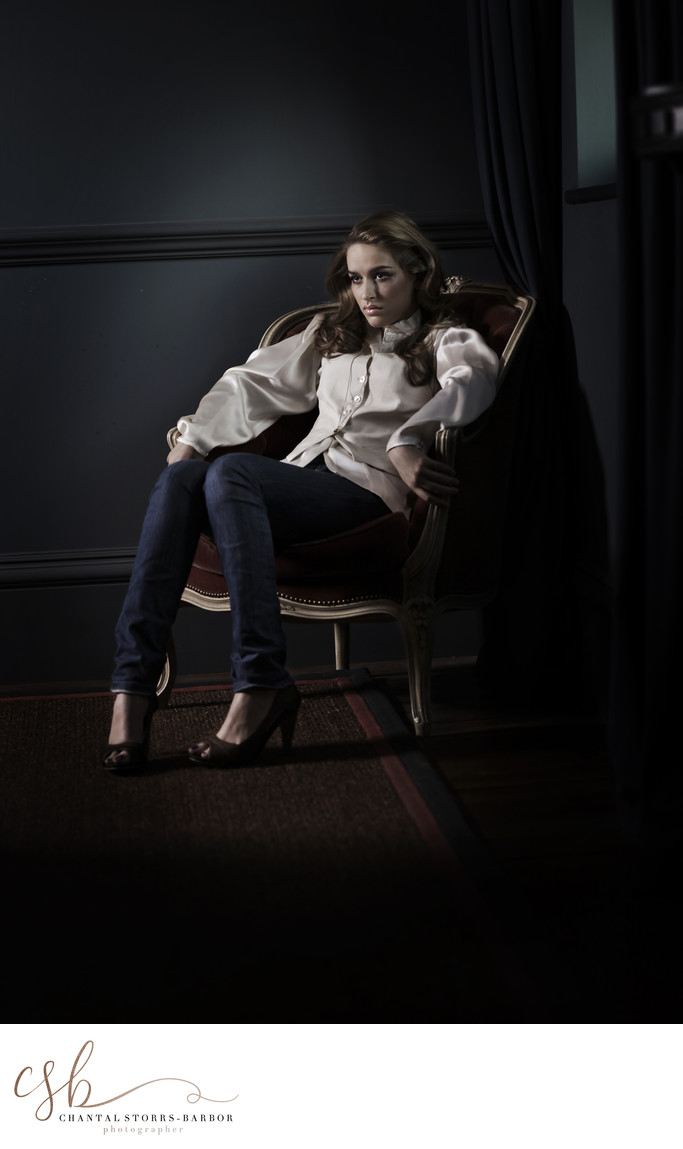 Fashion model with low key Fashion lighting - Surrey Portrait & Boudoir ...