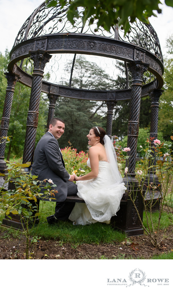 larkfield bride and groom in garden - Long Island Wedding & Portrait ...