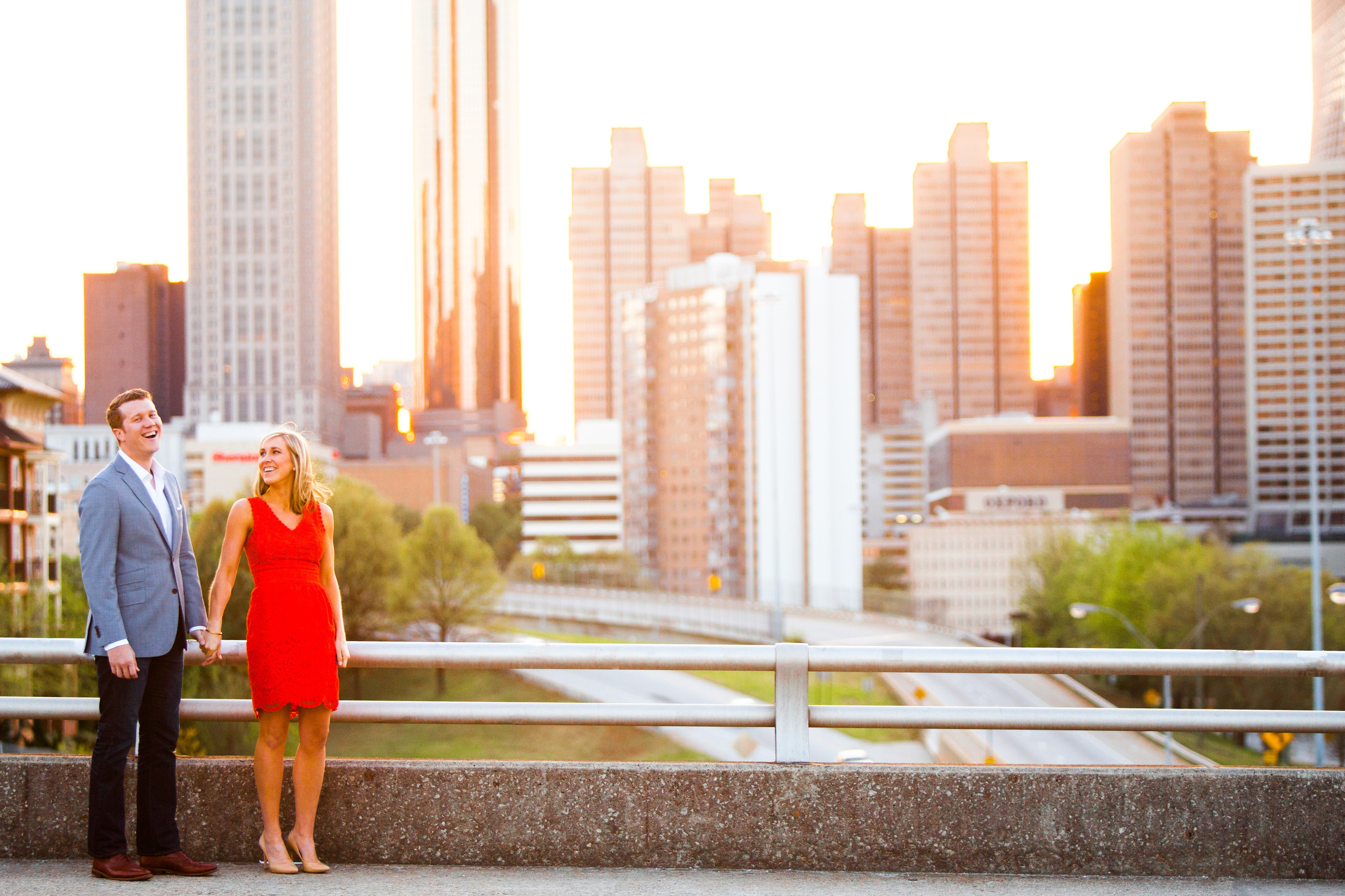 Jackson Street Bridge Atlanta Skyline Engagement - Engagement - Sharon ...
