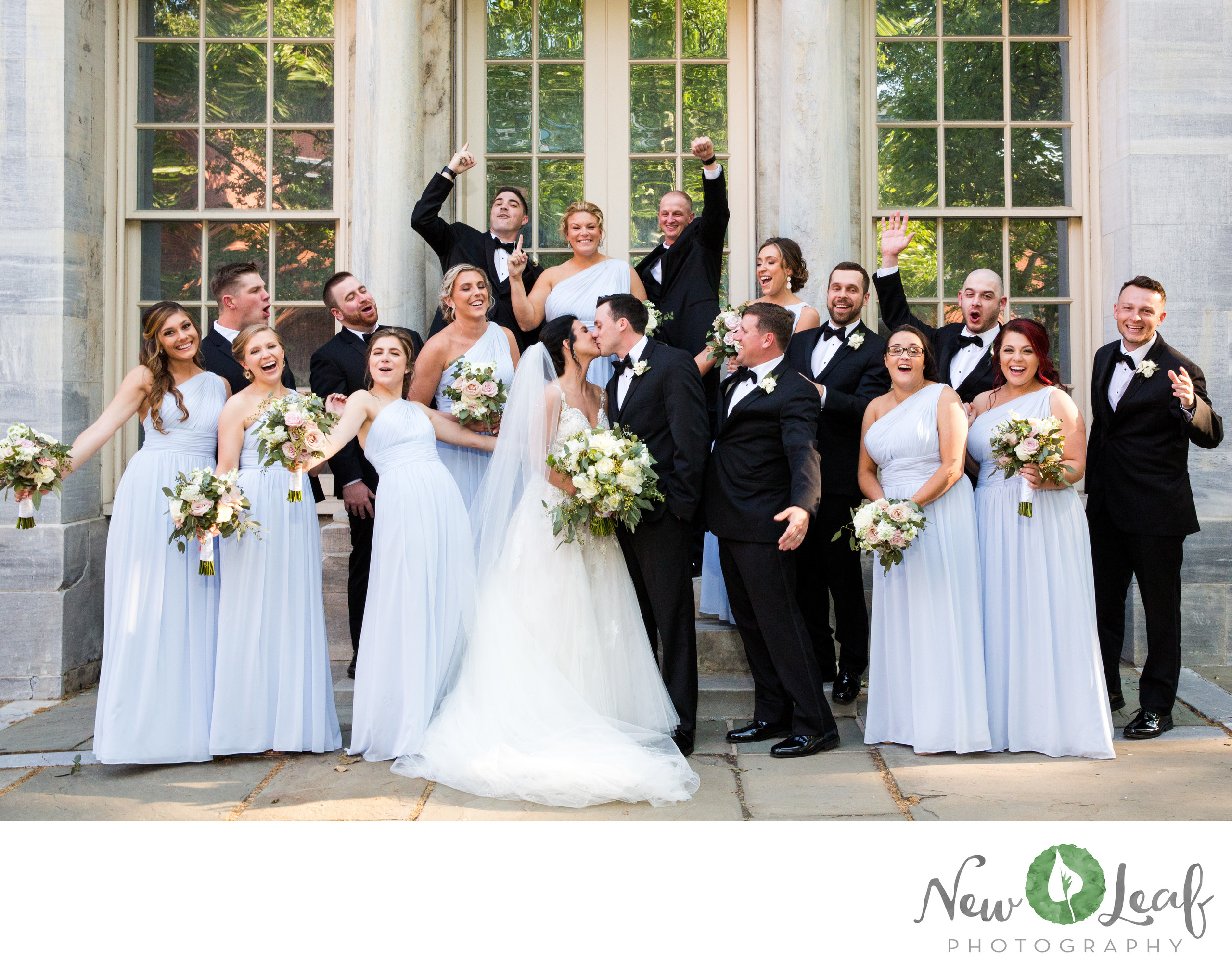 Bridal Party at Merchant Exchange Building - Philadelphia Wedding ...