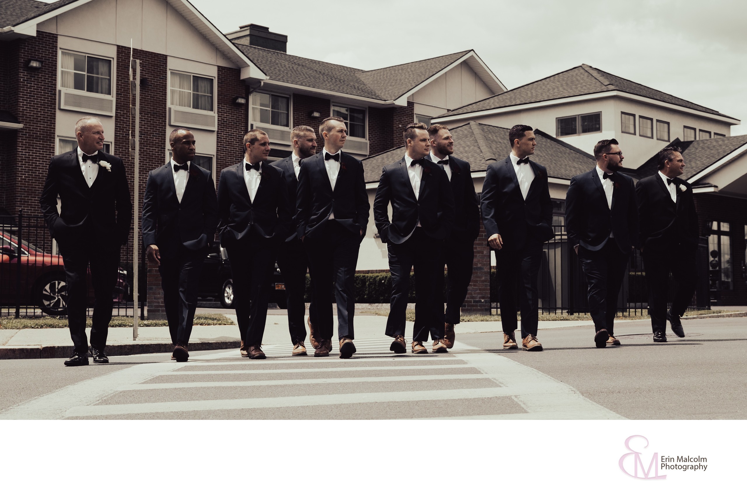 Editorial groom-groomsmen shot, Erin Malcolm Photography - Clifton Park ...