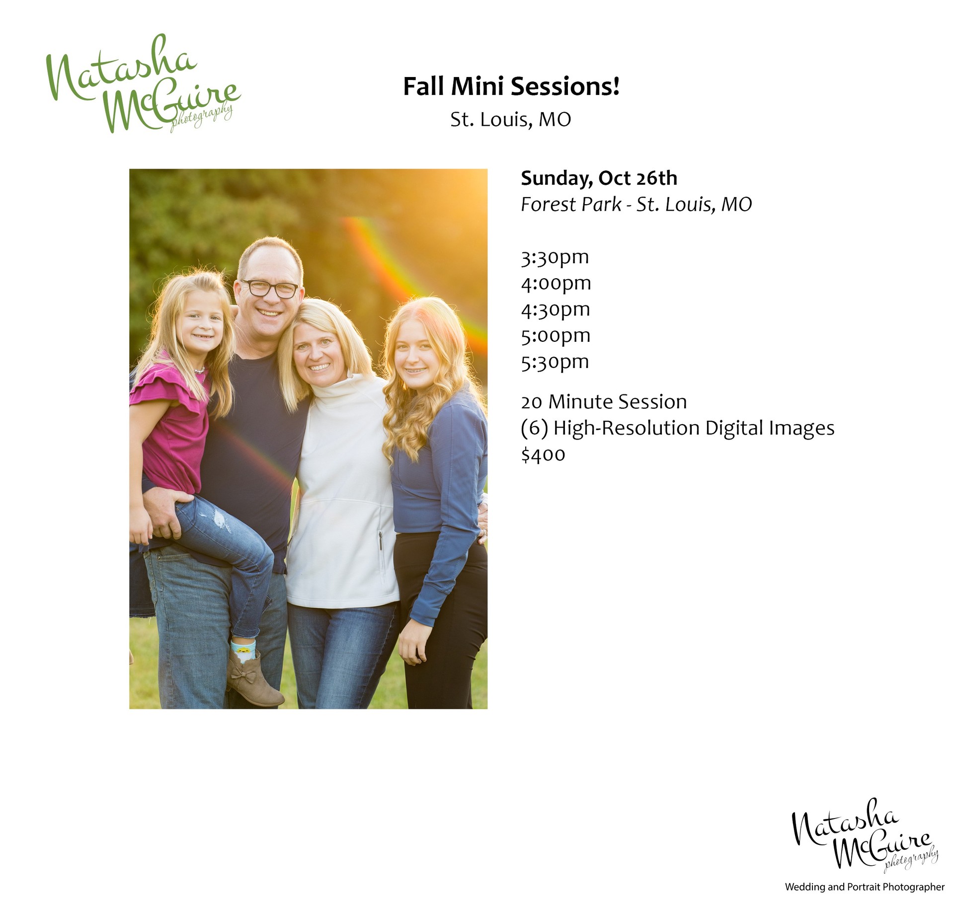 Fall Mini Sessions - Natasha McGuire Photography