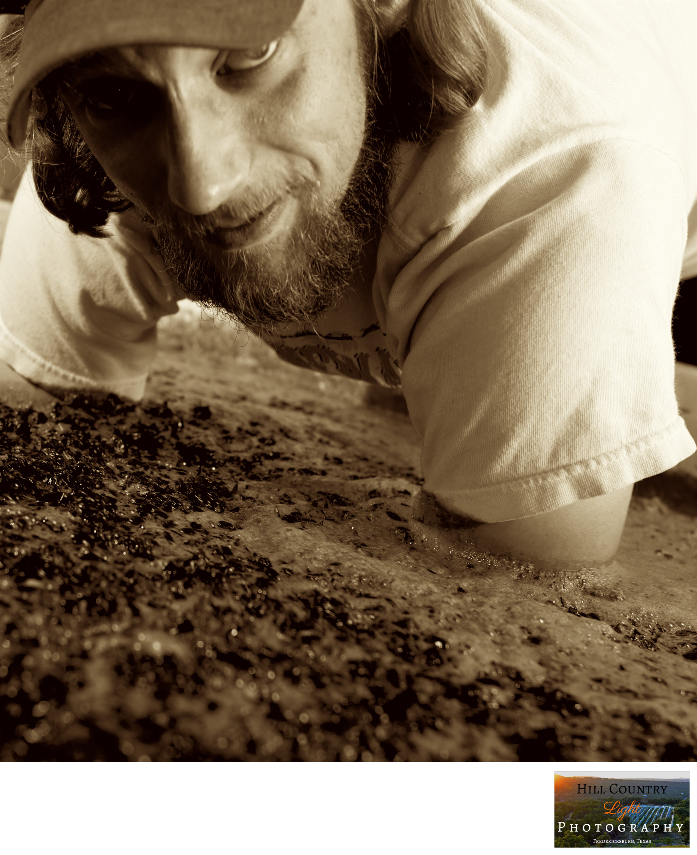 Punching down the harvest Rob Nida Compass Rose Cellars - Hill Country ...