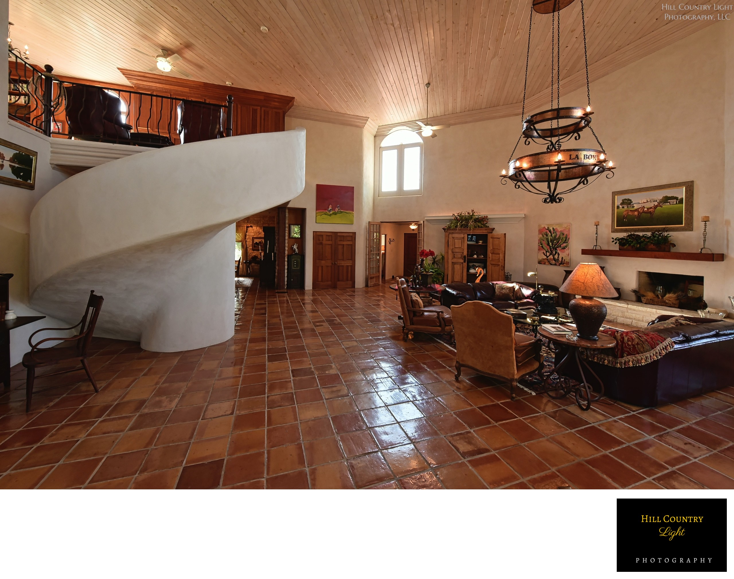 Great Room of the Estate Home at Cameron ranch - Hill Country Light ...