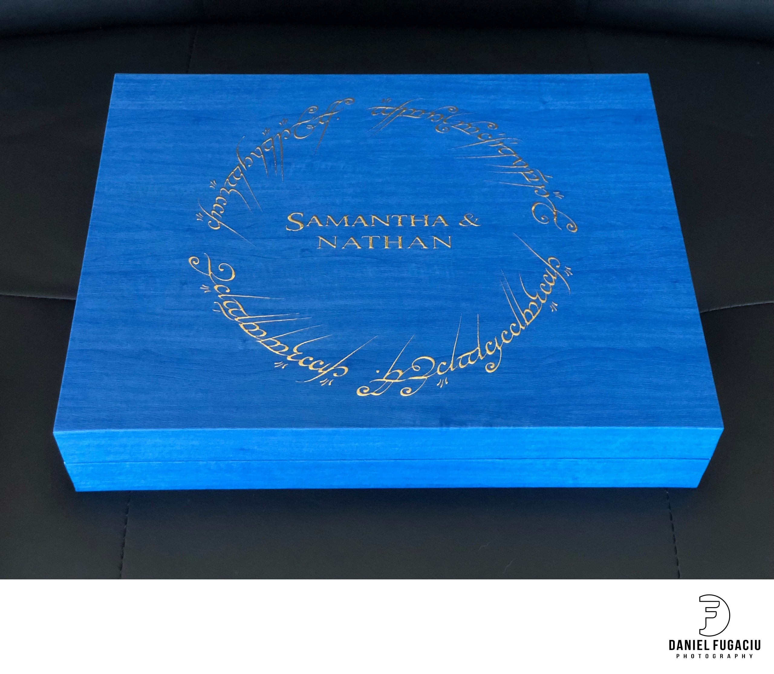 Maple gold foil engraved wedding album with box - CUSTOM BOOKS - Daniel ...