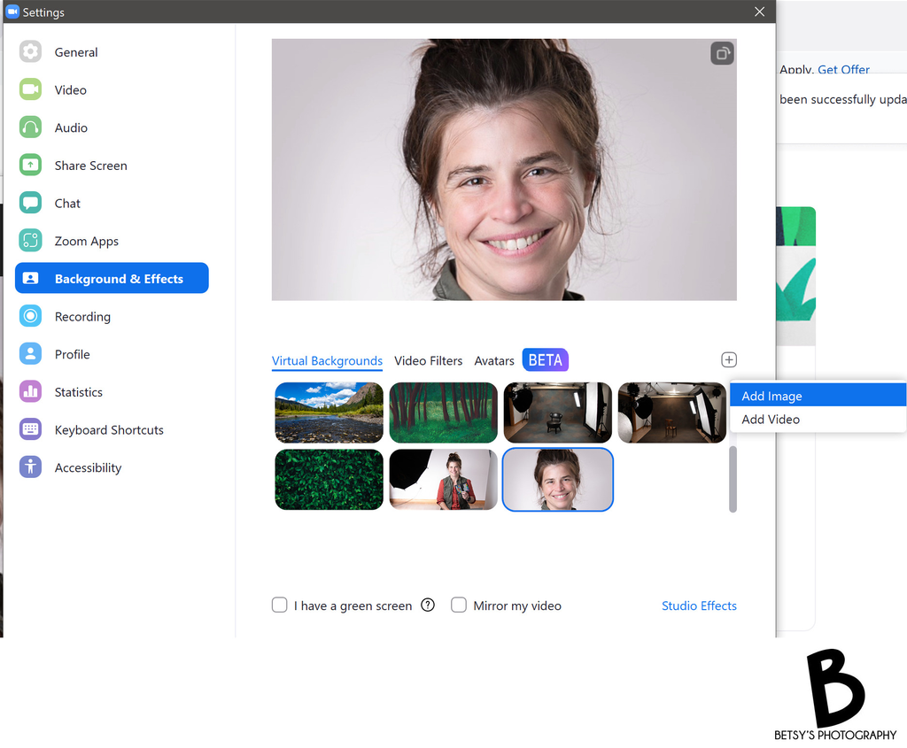 How To Make Your Zoom Photo Look Better - Betsy's Photography