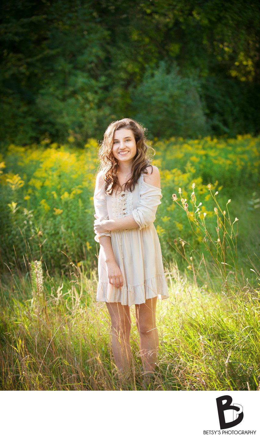 Senior Portrait in a Grassy Field (Nature Preserve) - Senior Portrait ...