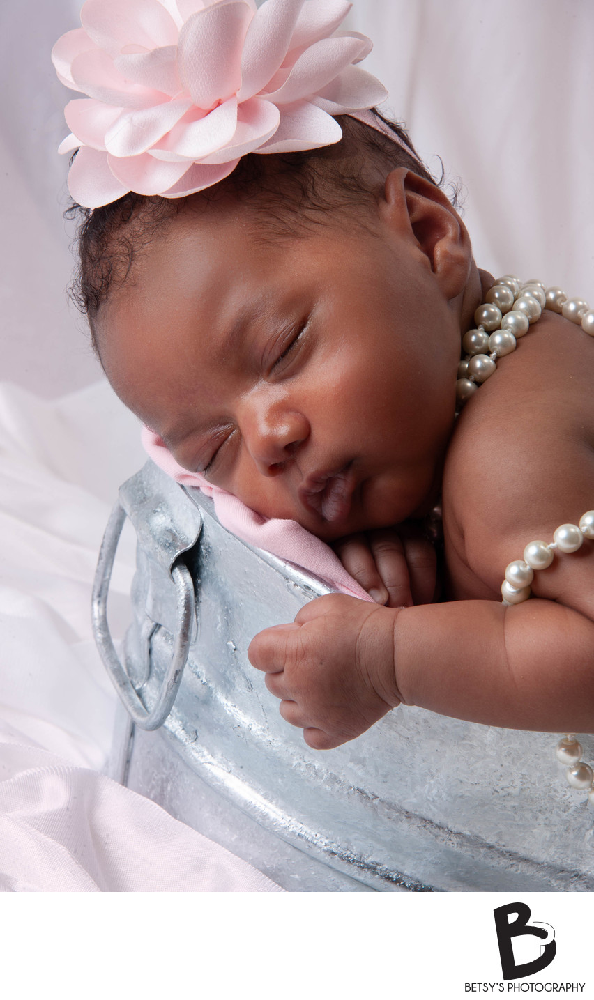 Newborn Portraits Baby with Pearls - Baby Portrait Photography: Dexter ...