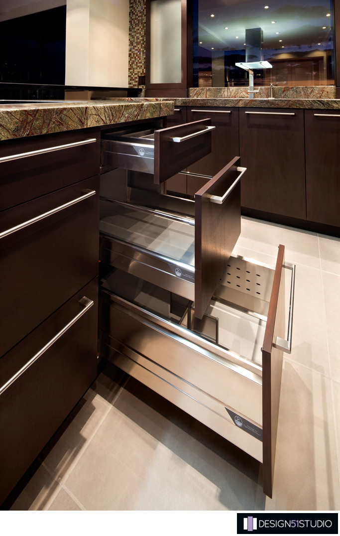 MODERN RIVERSIDE CONDO KITCHEN - DRAWER DETAILS - HOLLY WIEGMANN ...